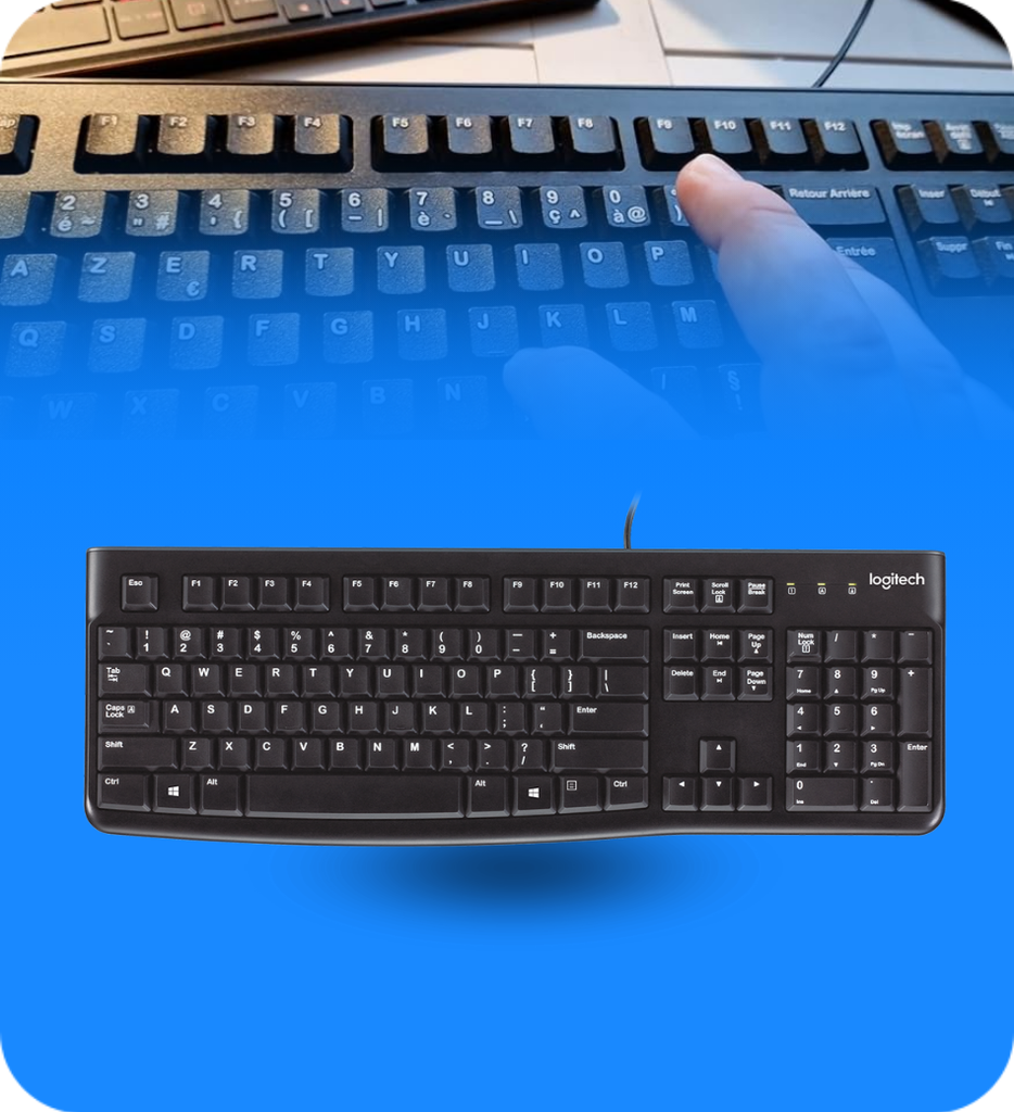 TECLADO K120 ESPAÑOL PUERTO USB LOGITECH Teclado Tera Guatemala teclado de computadora teclado ...